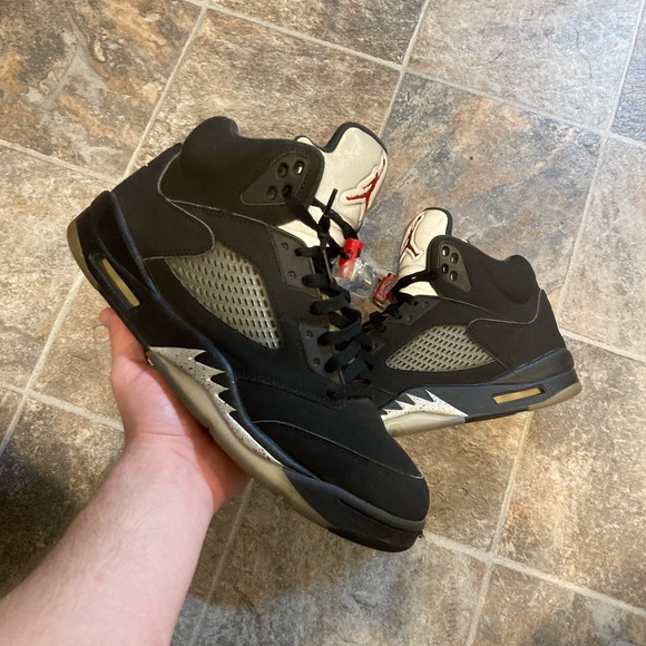 Jordan | Shoes | Black Metallic 5s Size 15 Og Lace Locks No Box | Poshmark